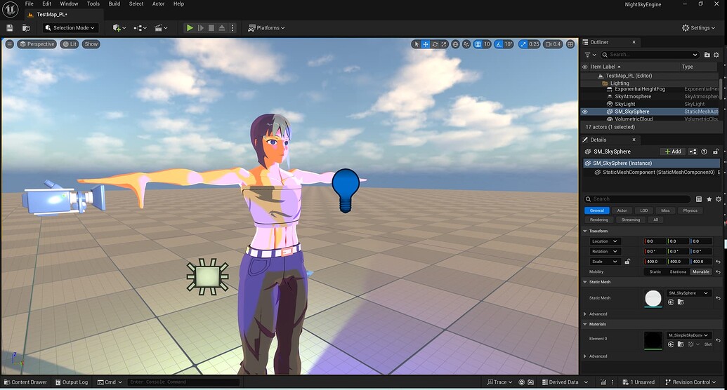 Cel shading with real lighting data, without post process materials or ...